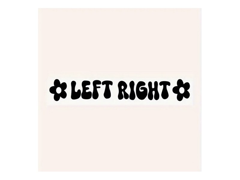 Nalepnica LEFT - RIGHT (crna) - 2 kom