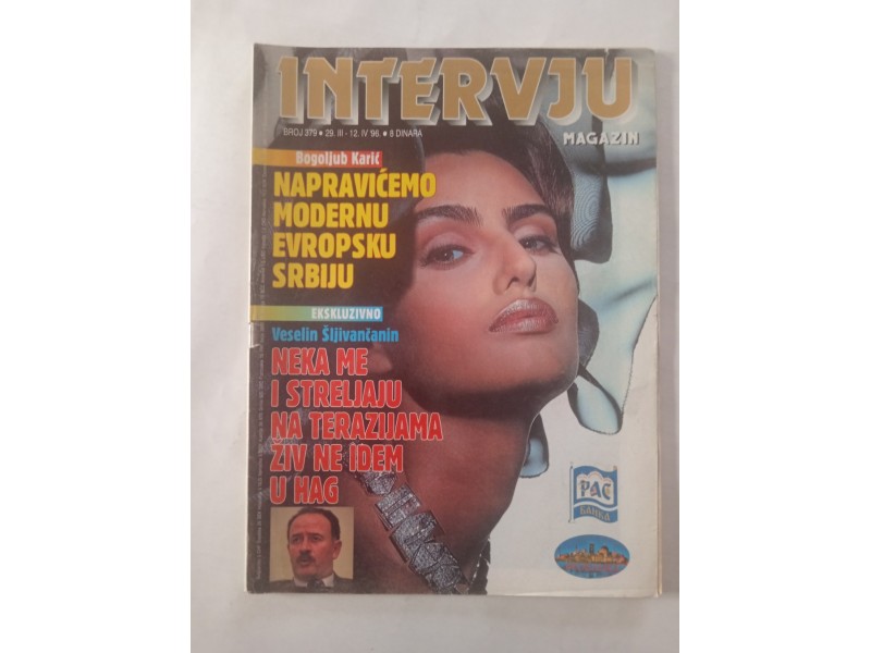 INTERVJU broj 379 od 29.3 do 12.4. 1996