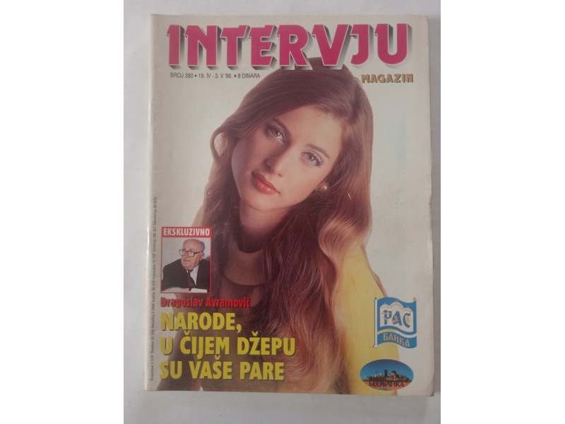 INTERVJU broj 380 od 19.4 do 3.5.1996.