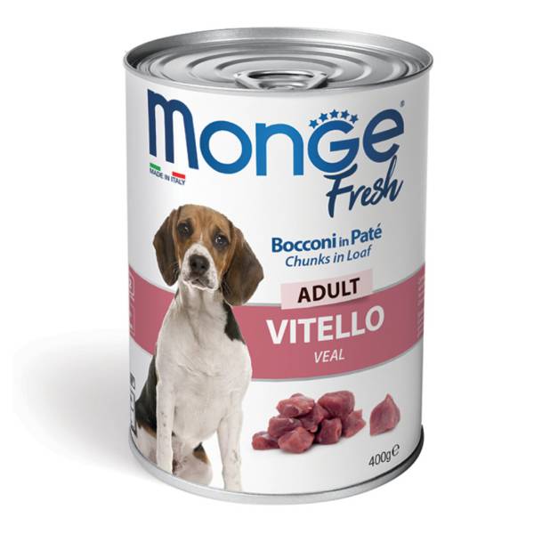Monge Fresh Adult Dog Teletina, 400g