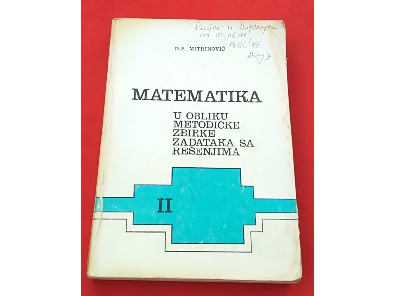 Matematika u obliku metodičke zbirke sa rešenjima
