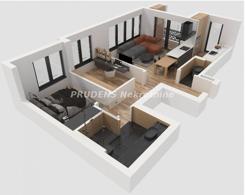 Trosoban stan, Beograd – Banovo Brdo | Prodaja · 79m² · 277.380€