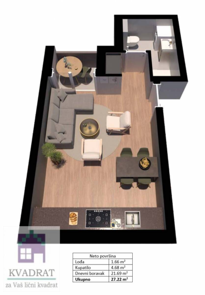 Garsonjera, Vrbas | Prodaja · 27m² · 55.000€