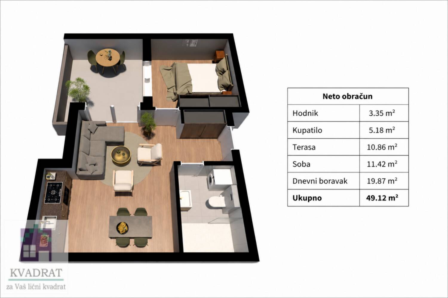 Dvosoban stan, Vrbas | Prodaja · 49m² · 80.000€