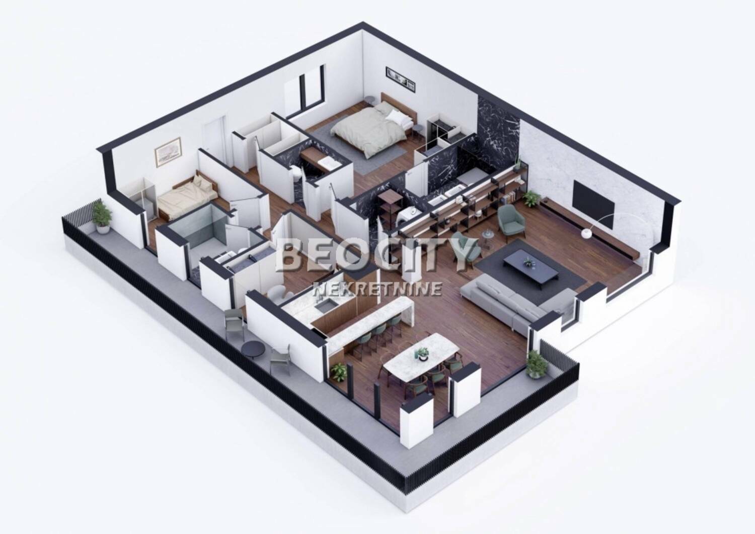 Cetvorosoban stan, Beograd - Vračar (centar) | Prodaja · 158m² · 825.000€