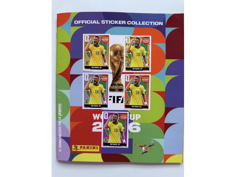 Fifa World Cup 2026 Extra stickeri Neymar Jr set