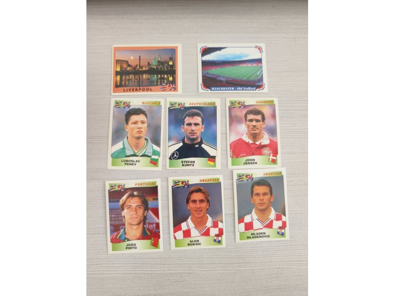 Euro 96 - lot od 8 sličica