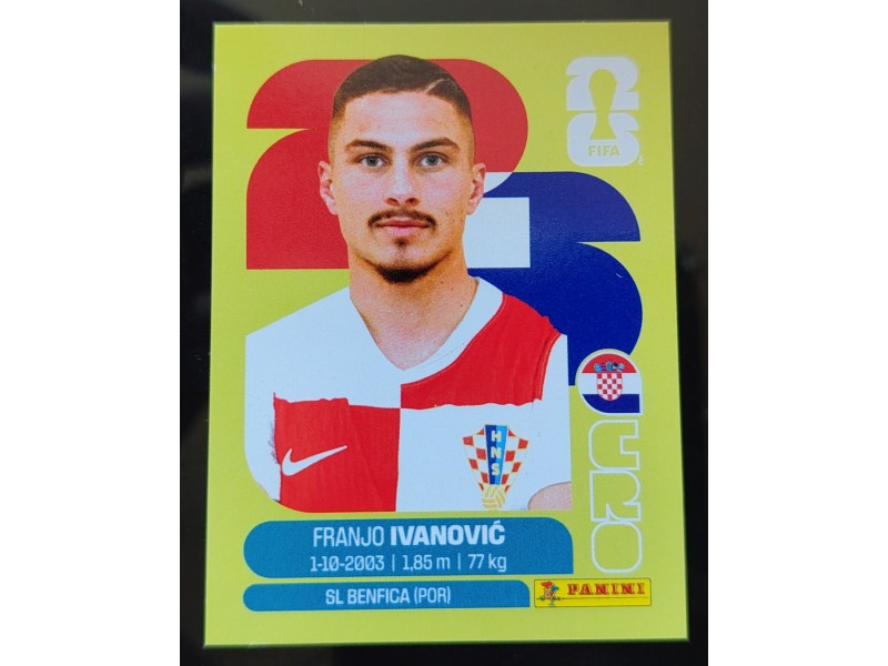 WORLD CUP 2026 Panini #CRO 20 Franjo Ivanovic