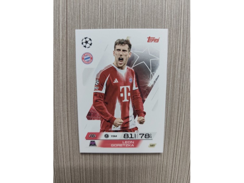 Kartica TOPPS - Match attax 25-26 - Lepn GORETZKA 167