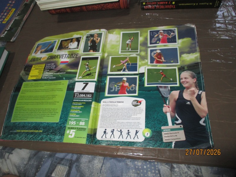 Album sa sličicama Top tenis Sticker album