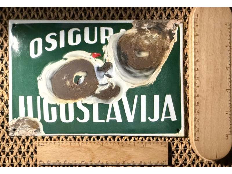 Tabla emajlirana Jugoslavija Osiguranje