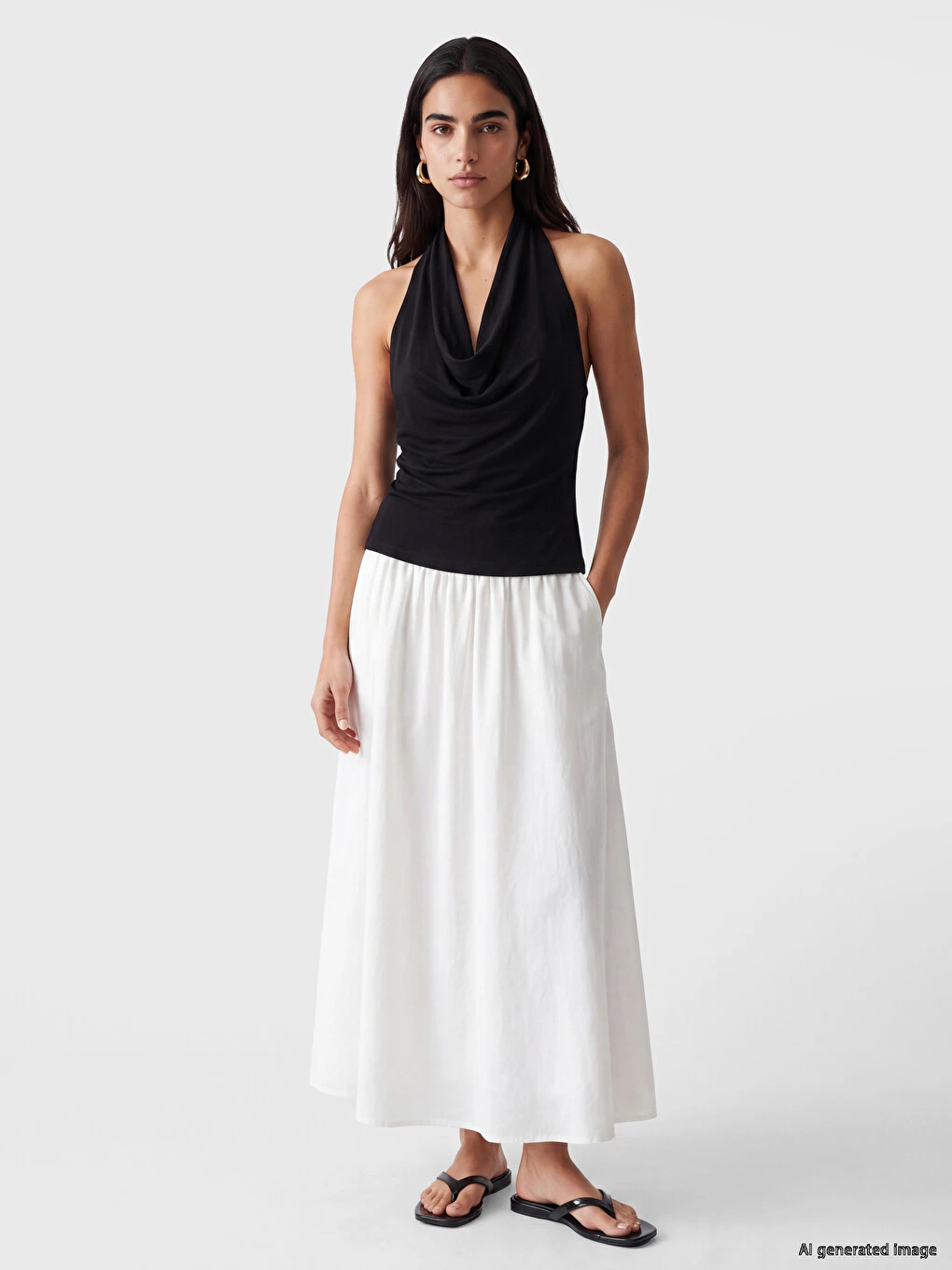 LCW Vision Halter Nabrana Bluza