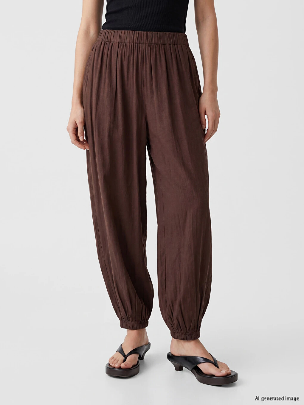 LCWAIKIKI Classic Ženske Jogger Pantalone Sa Elastičnim Strukom