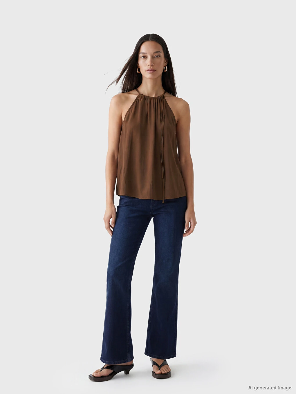 LCW EVERYDAY Bluza Sa Halter Kragnom I Naborima