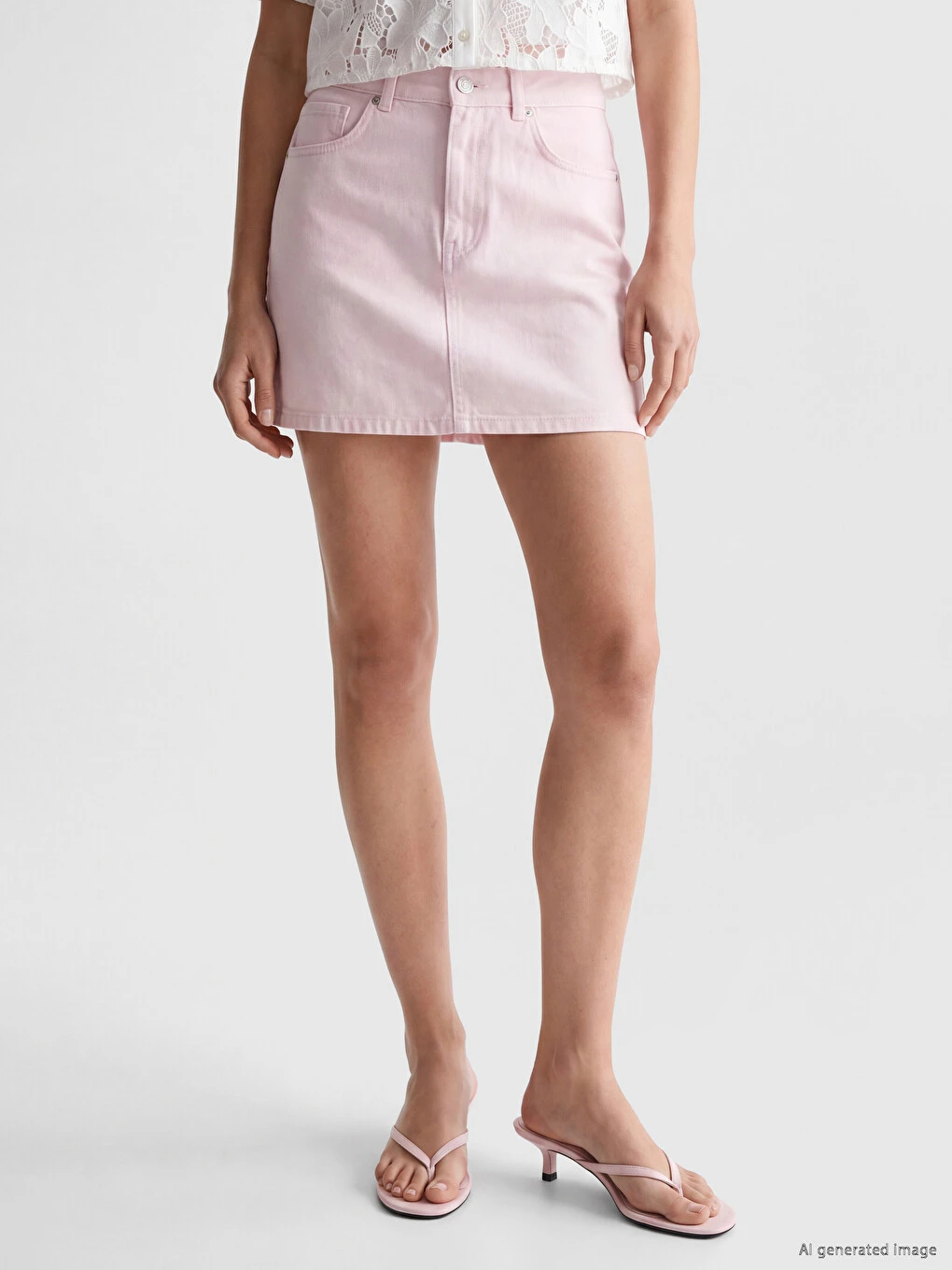 LCW Vision Regular Fit Mini Teksas Suknja
