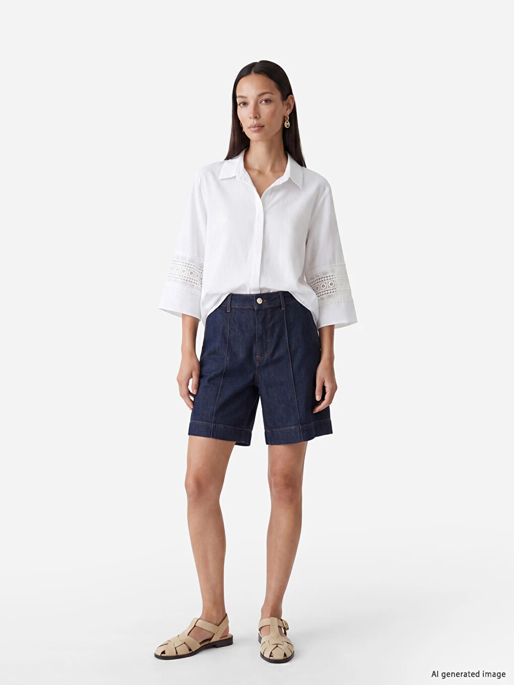 LCW EVERYDAY Kragna Vezeni Preveliko Bluza