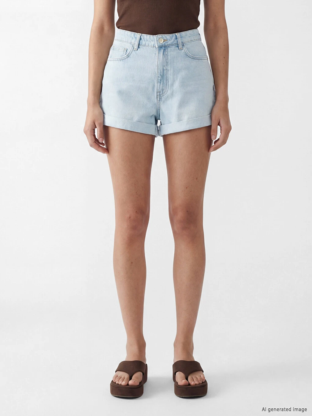 LCW Jeans Ženski Teksas Šorts Sa Visokim Strukom