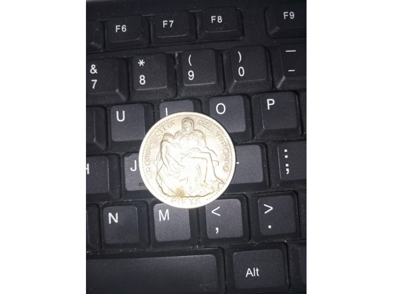 1963 medalja iz Vatikana papa Pavle VI posrebrena