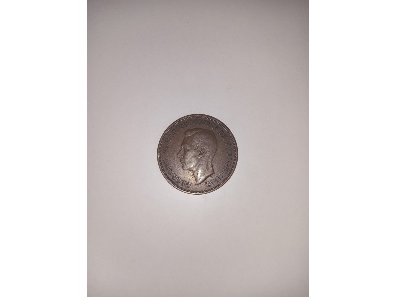 1946 Engleska 1 peni kralj Džordž VI