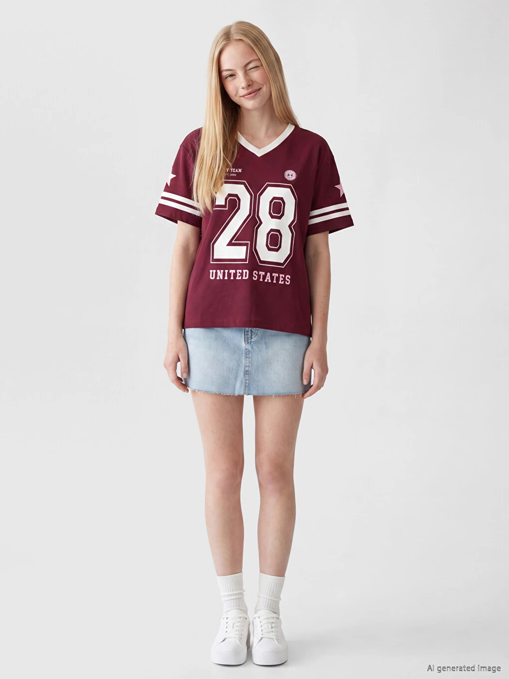 XSIDE Oversize 100% Pamučna Ženska Majica