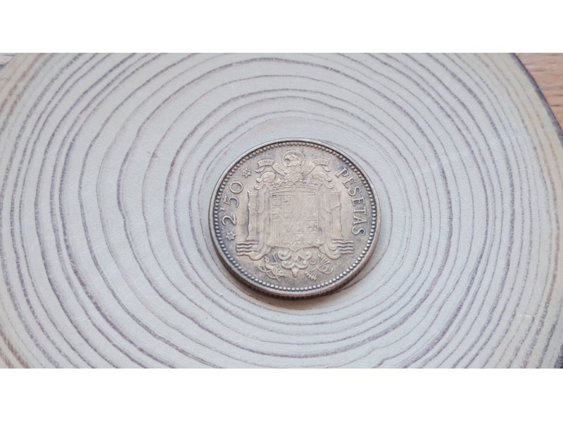 ŠPANIJA 2.50 PESETAS 1953 GODINA JUBILARAC