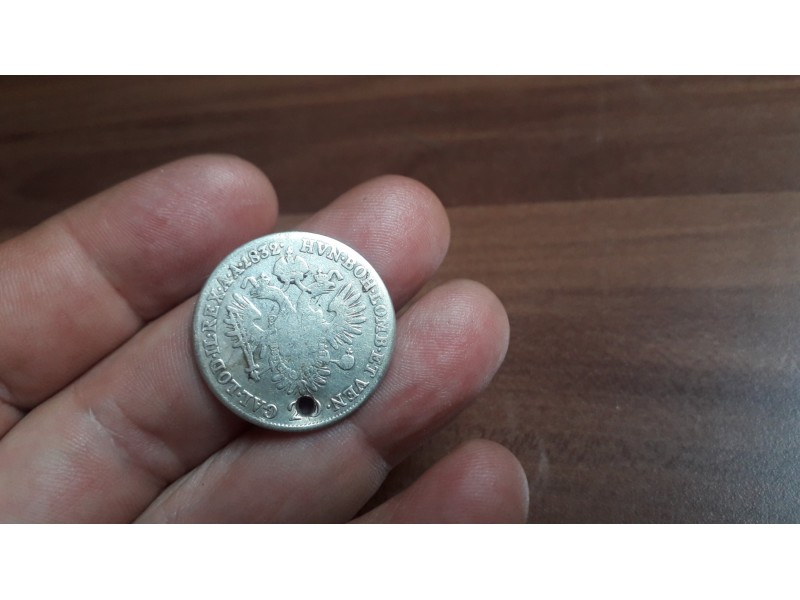 Austrija 20 krajcara 1832 A srebro
