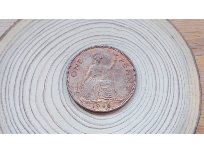 VELIKA BRITANIJA ONE PENNY 1946 GODINA