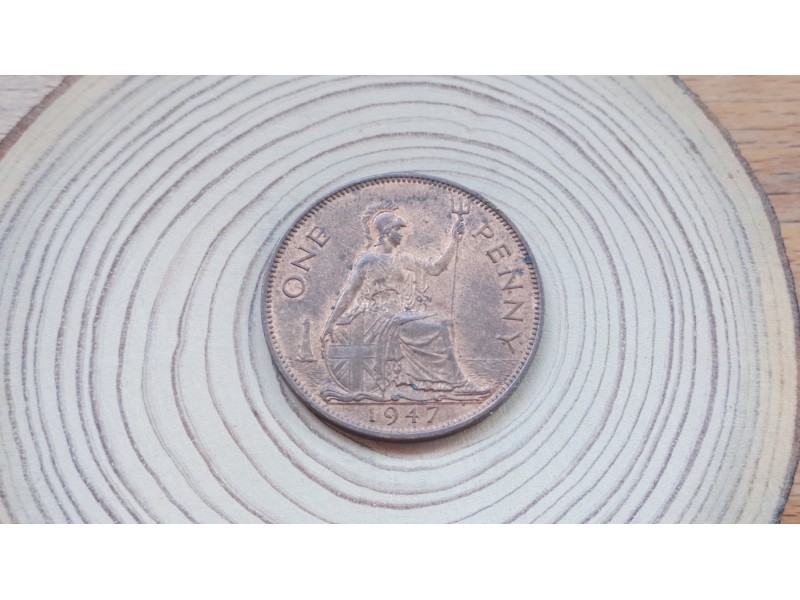 VELIKA BRITANIJA ONE PENNY 1947 GODINA
