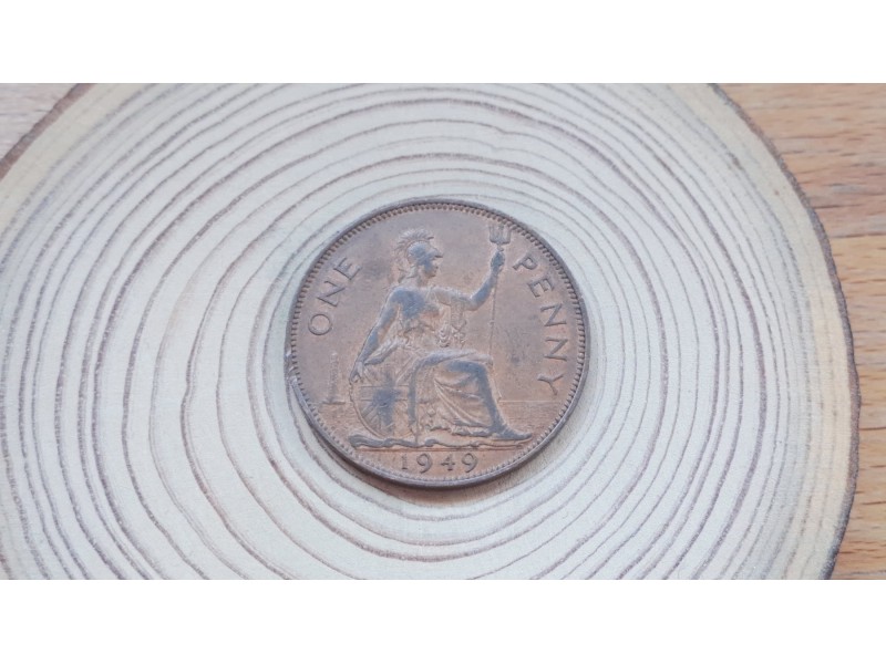 VELIKA BRITANIJA ONE PENNY 1949 GODINA