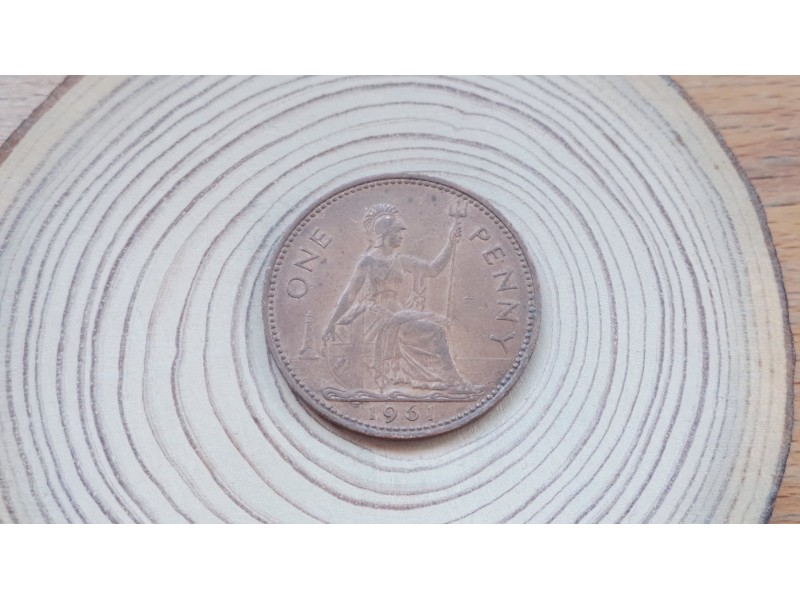 VELIKA BRITANIJA ONE PENNY 1961 GODINA