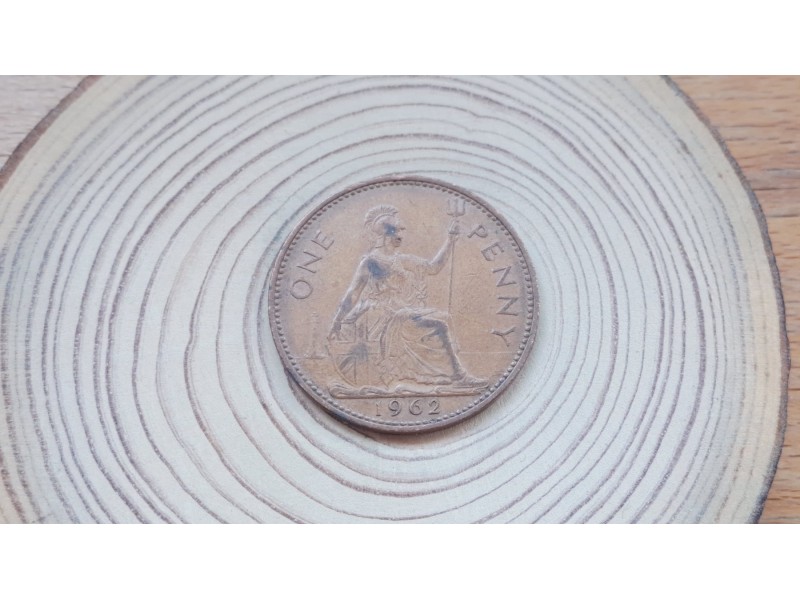 VELIKA BRITANIJA ONE PENNY 1962 GODINA
