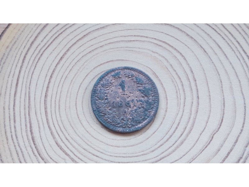 AUSTRIA 1 KRAJCER 1861 GODINA
