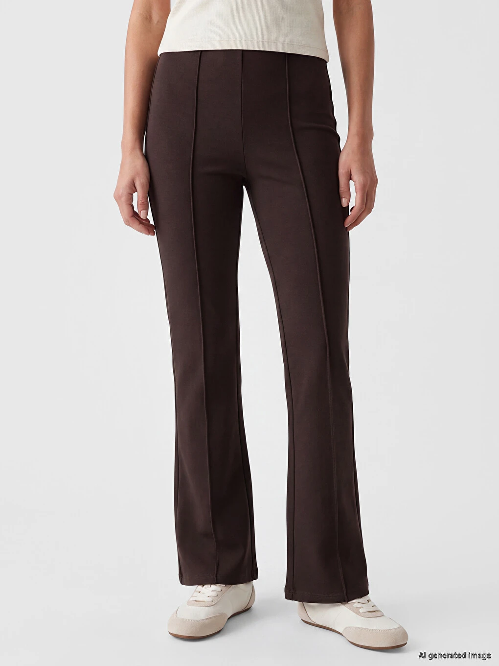 LCWAIKIKI Classic Ženske Pantalone Sa Visokim Strukom I Zvonastim Nogavicama