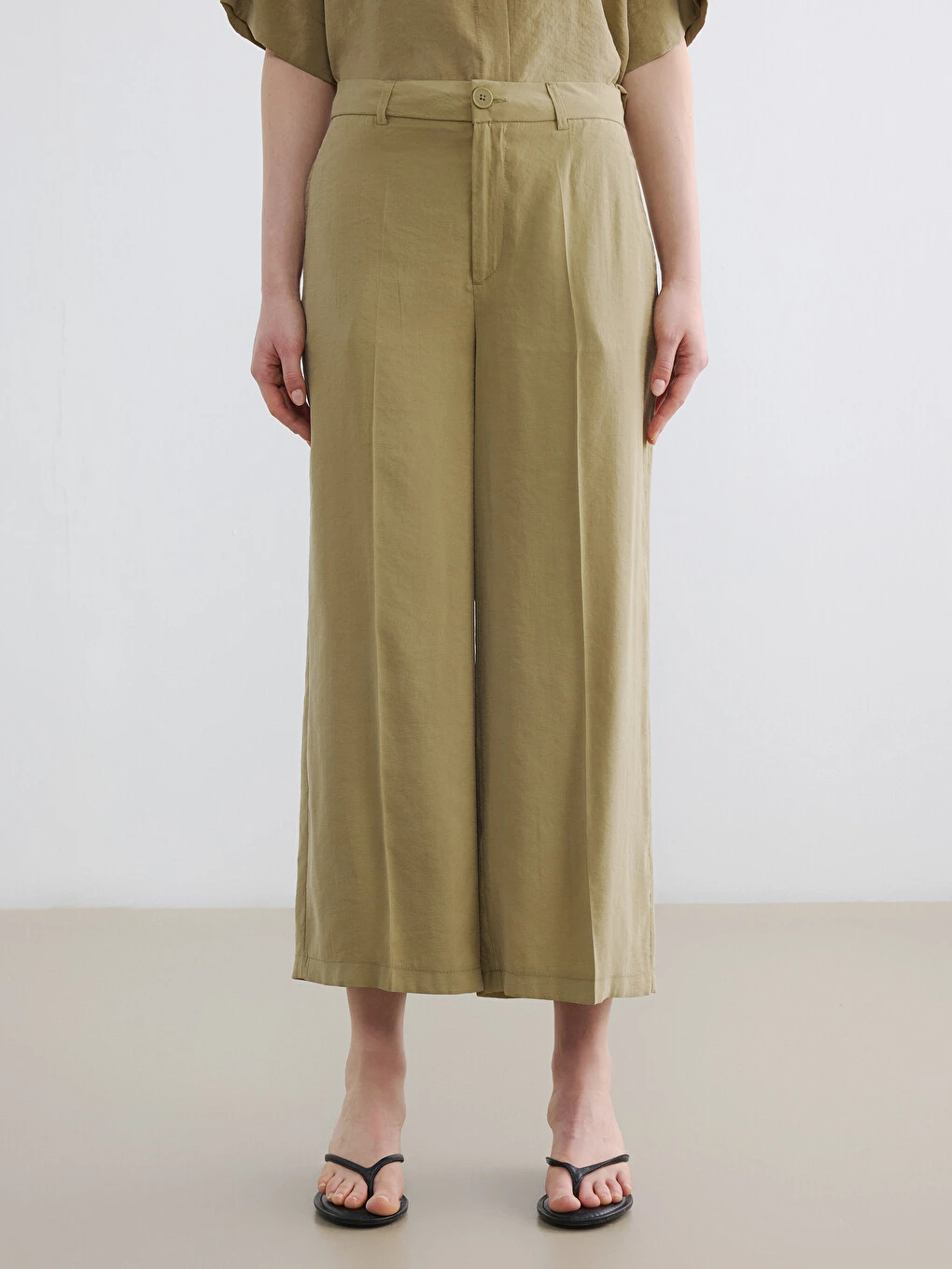 LCW Vision Ženske Pantalone Širokih Nogavica