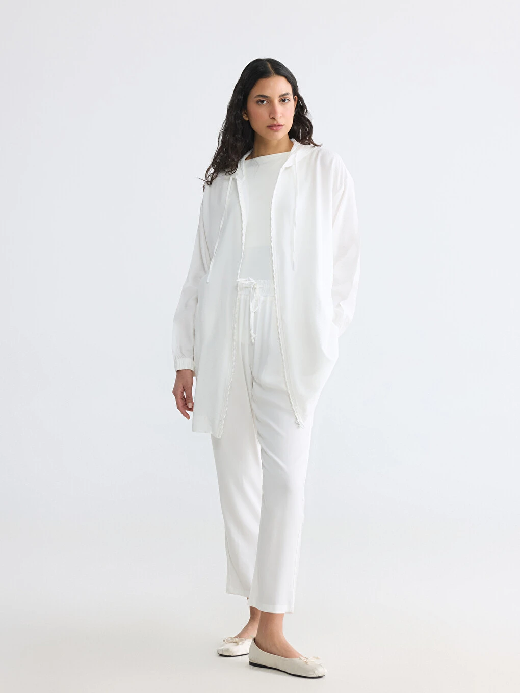 LCW Modest Ženska Oversize Tunika Sa Kapuljačom