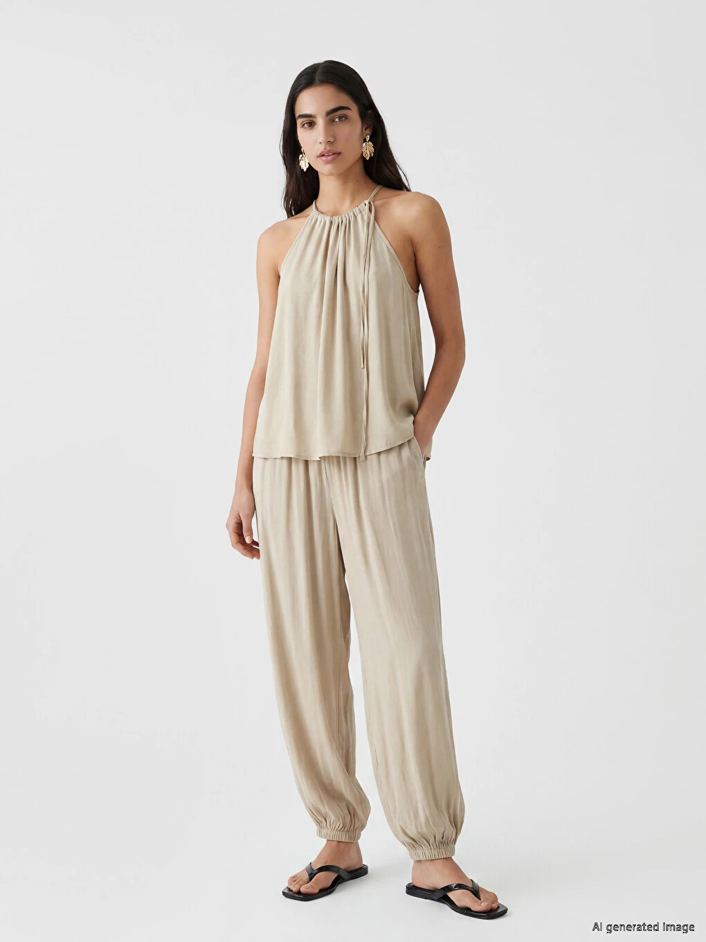 LCW Vision Halter Nabrana Bluza