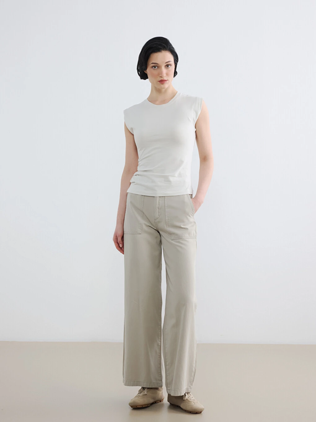 LCW Vision Bluza Sa Okruglim Izrezom I Naborima