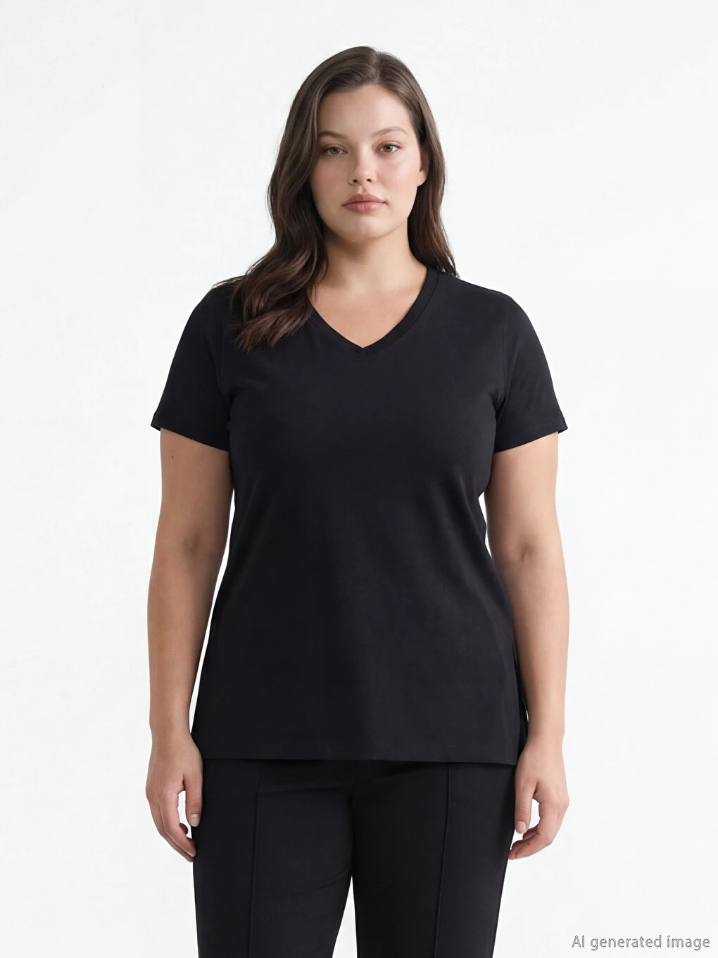 LCW Comfort Crna Majica Žena