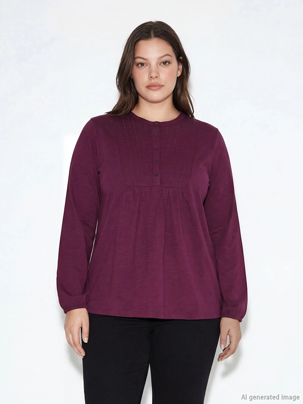 LCW Grace Bluza Sa Okruglim Izrezom I Vezom