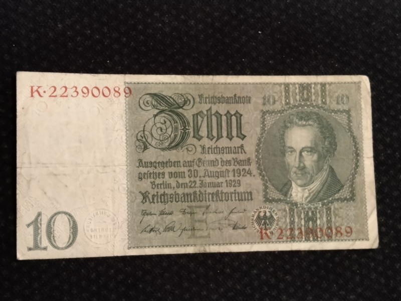 10 maraka 1929 nemačka