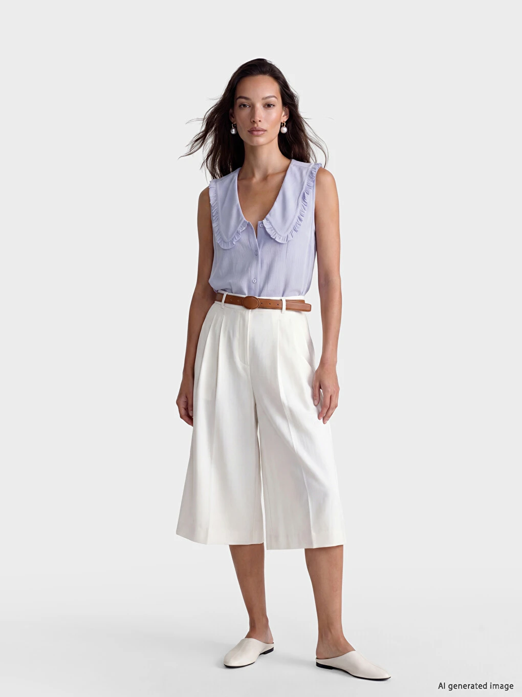 LCW EVERYDAY Naborana I Teksturirana Bluza Sa Peter Pan Kragnom