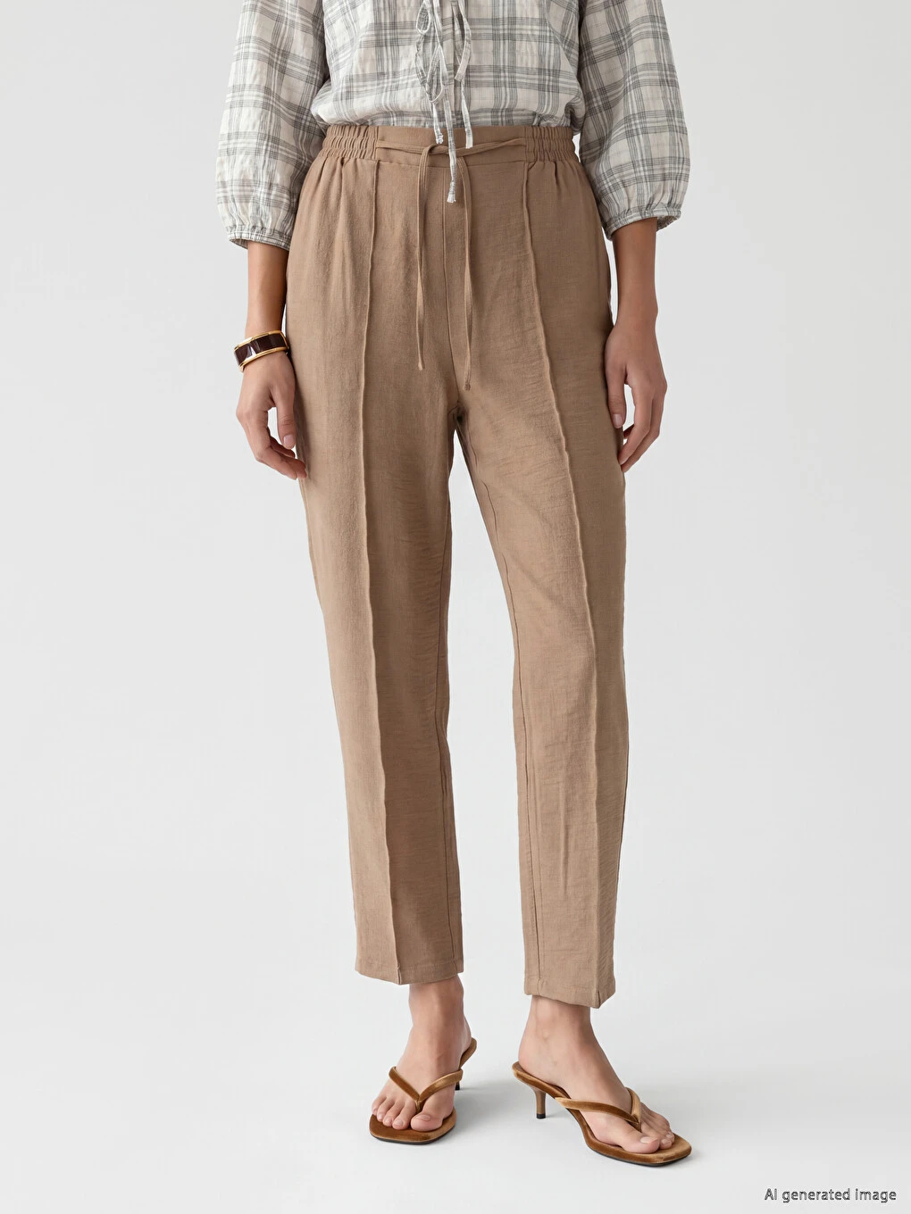 LCWAIKIKI Classic Ženske Pantalone Sa Elastičnim Strukom