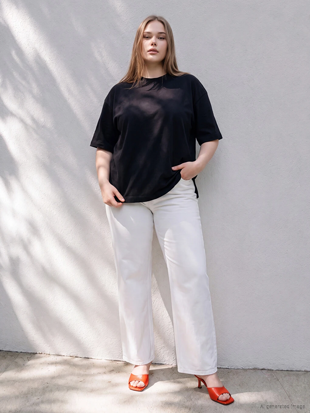 LCWAIKIKI Curve Plus Size 100% Pamuk Ženska Majica