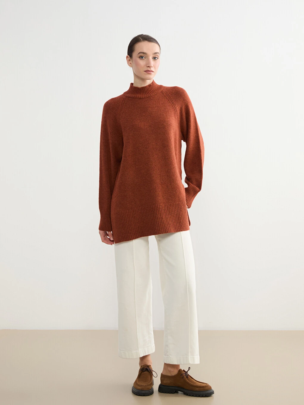LCW Modest Ženska Oversized Pletena Tunika Sa Rolkom