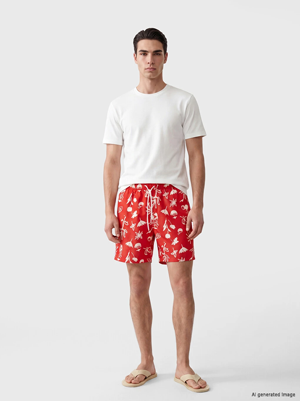 LCW SWIMWEAR Kratak Šorts Za Kupanje Sa Dezenom Za Muškarce