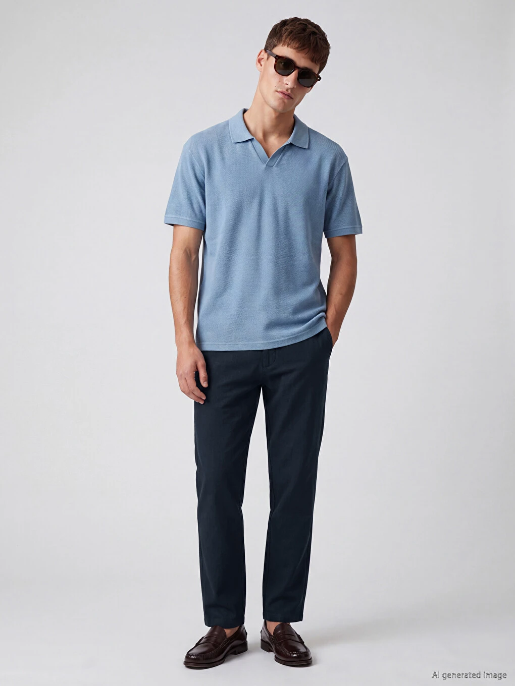 LCW Vision Regular Fit Muške Pantalone Od Mešavine Lana