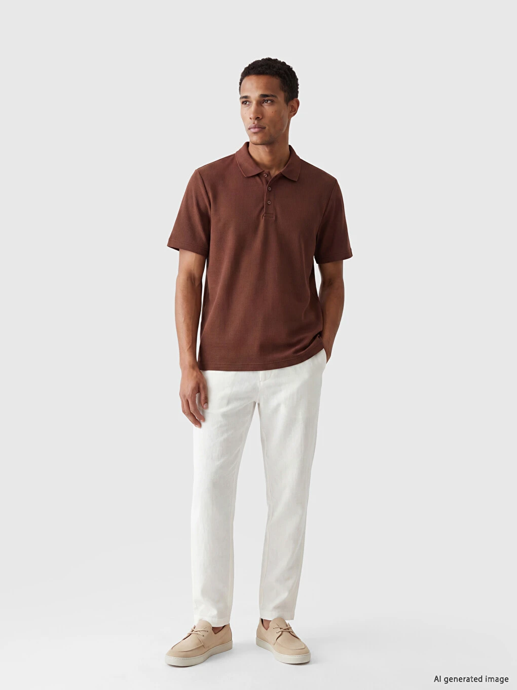 LCW Vision Regular Fit Muške Pantalone Od Mešavine Lana