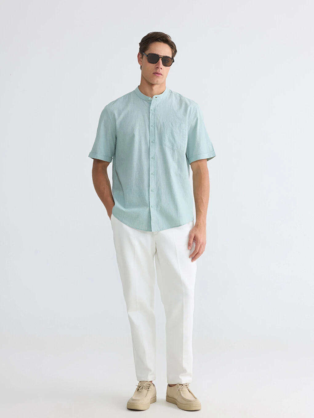 LCWAIKIKI Classic Regular Fit Muška Košulja Izgled Lana
