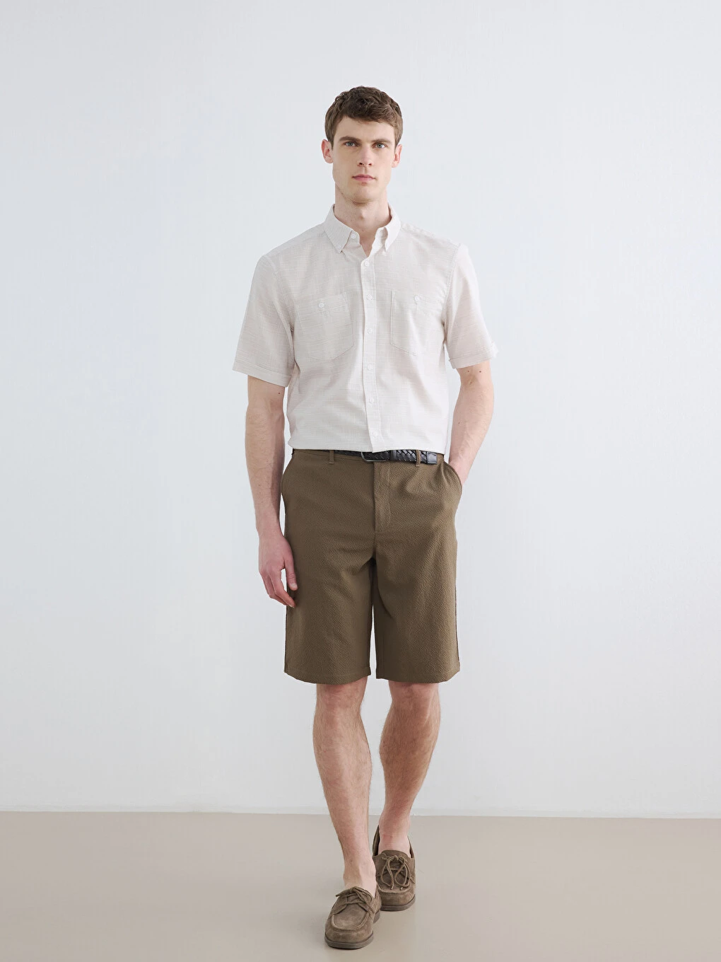 LCWAIKIKI Classic Regular Fit Teksturisana Muška Košulja