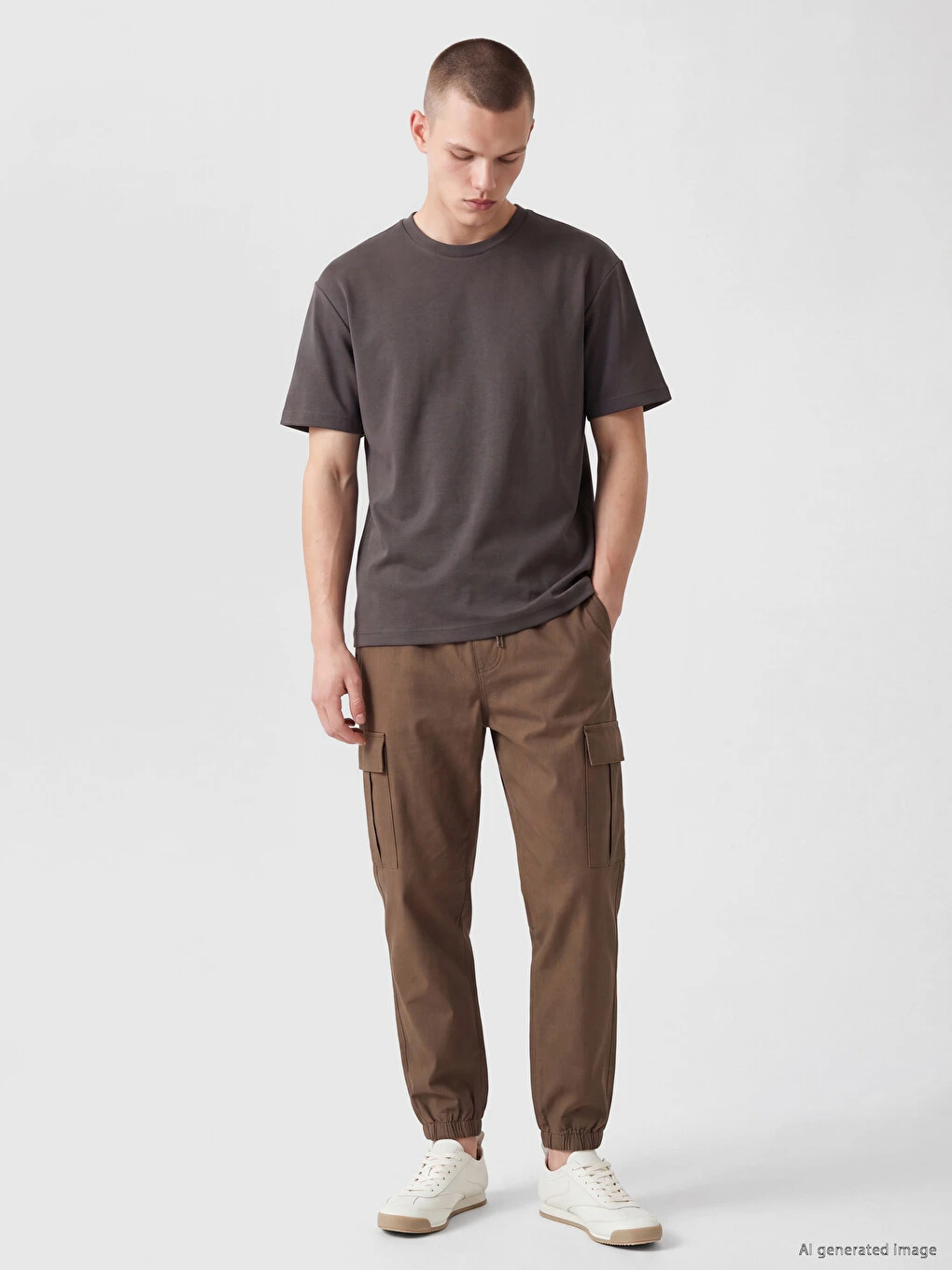 XSIDE Regular Fit Muške Jogger Pantalone Od Poplina